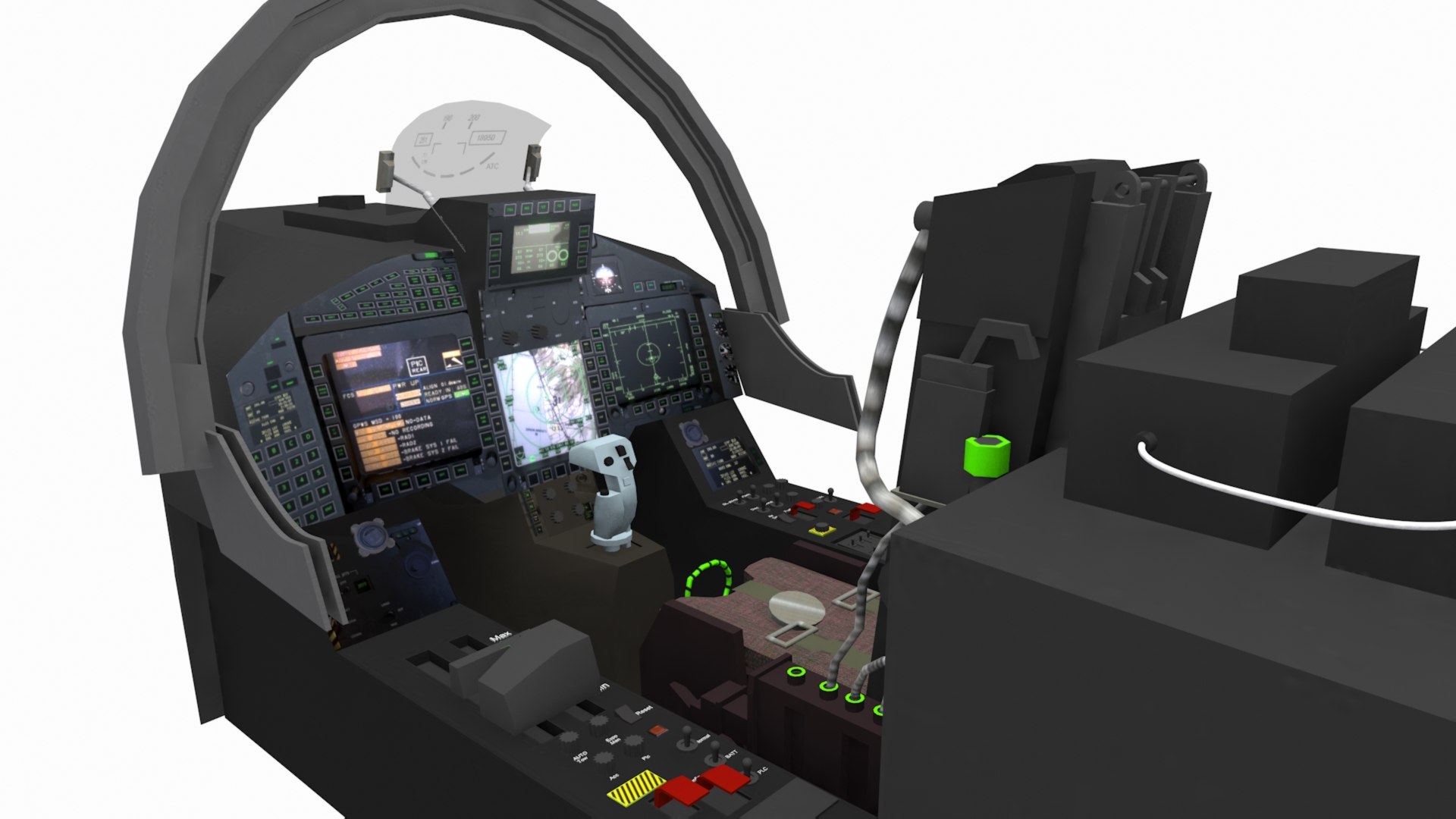 Eurofighter Typhoon Cockpit 3D - TurboSquid 2110429