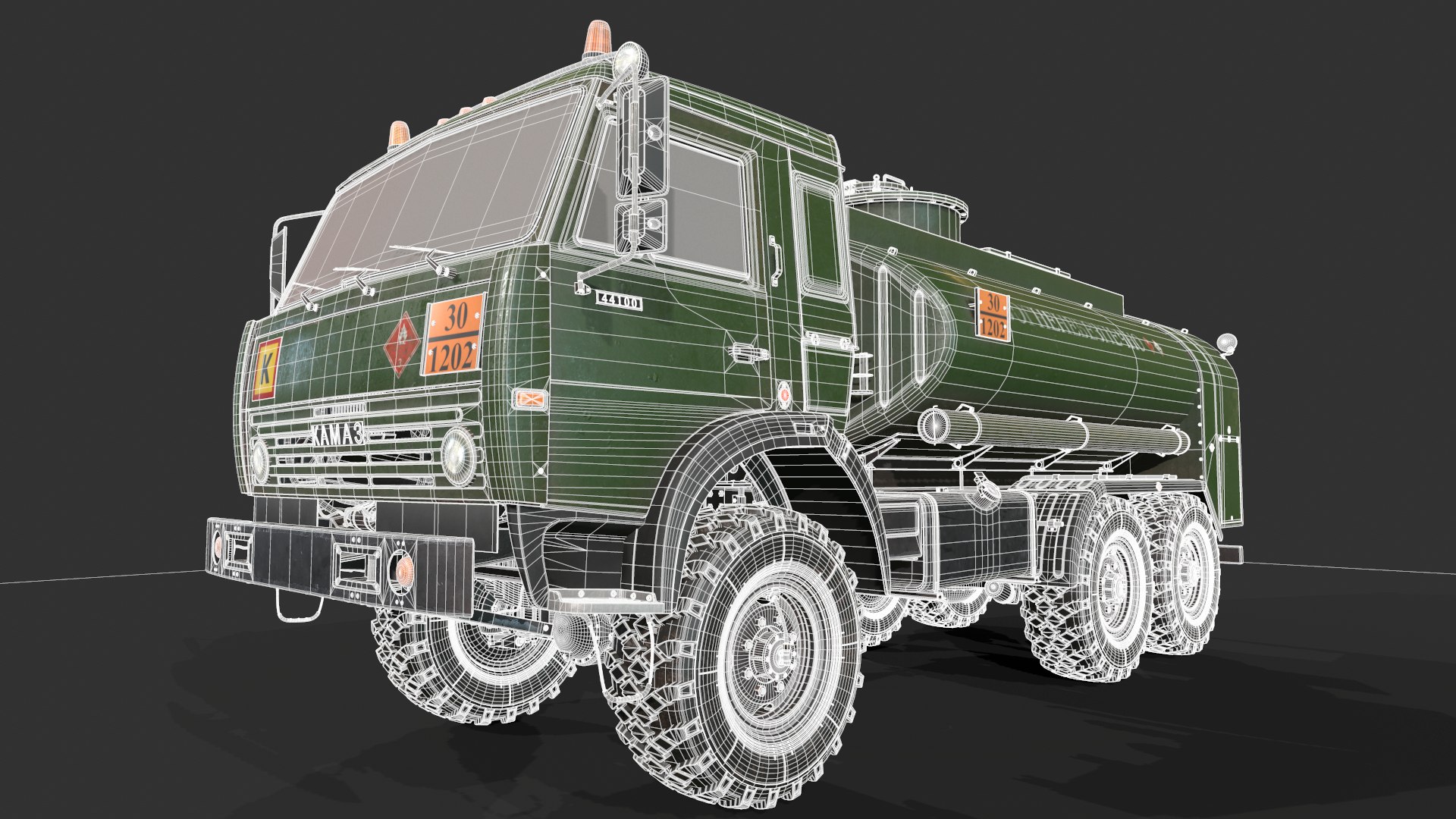 3D Kamaz ATZ 12 Tanker - TurboSquid 1995463