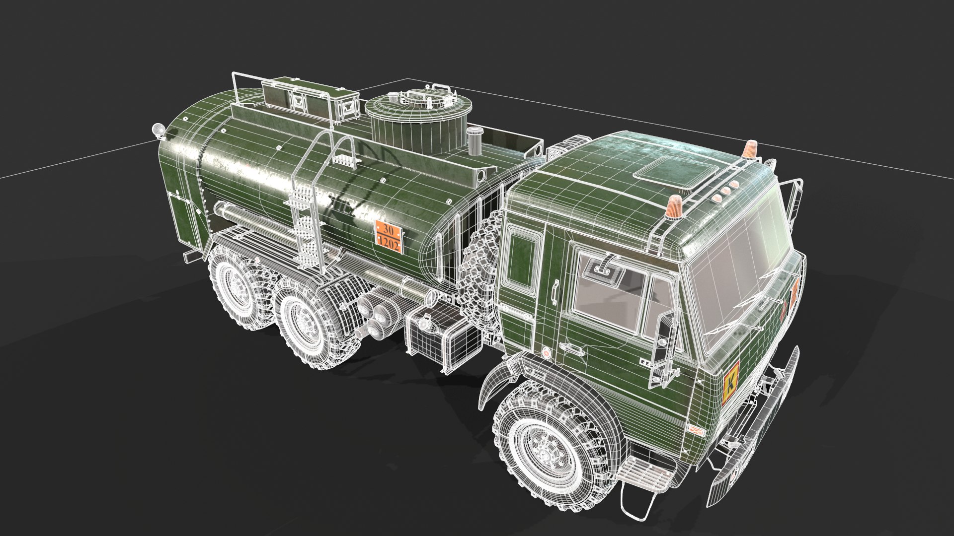 3D Kamaz ATZ 12 Tanker - TurboSquid 1995463