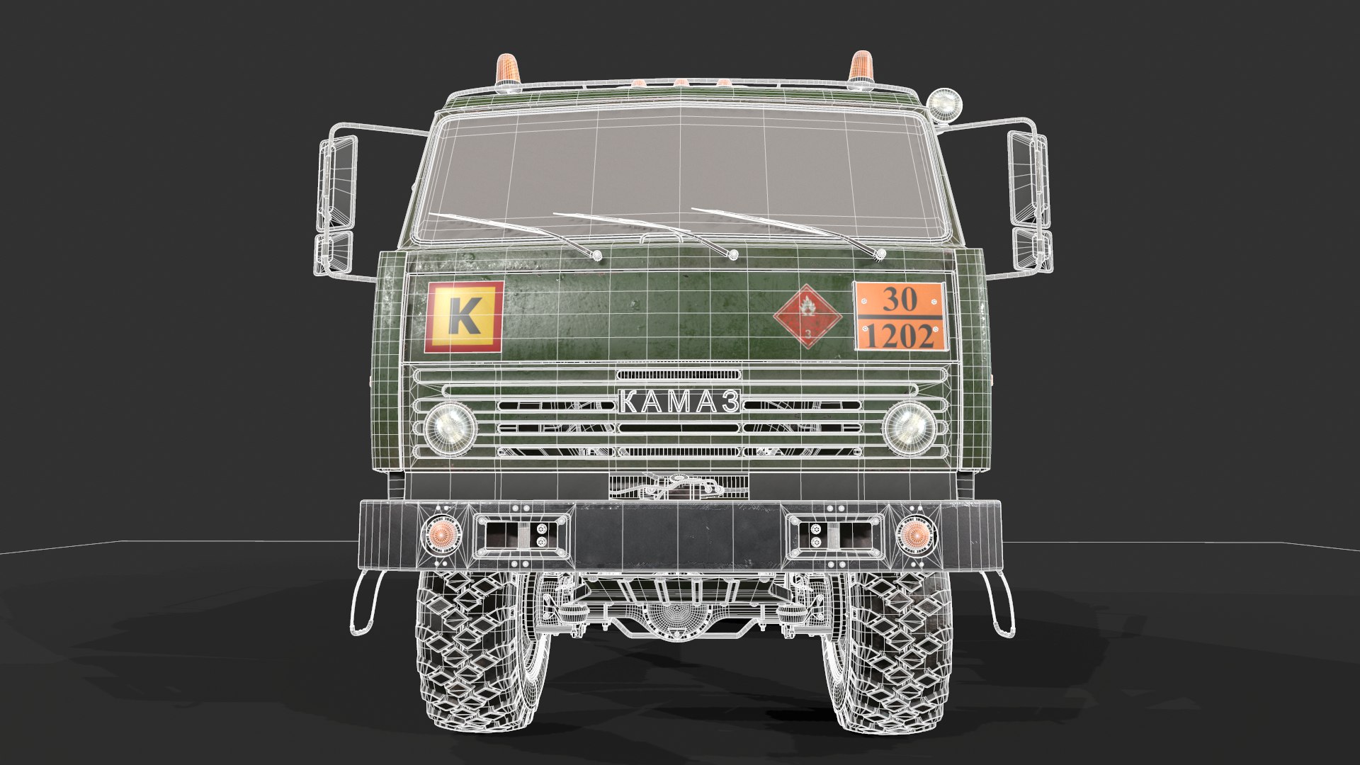 3D Kamaz ATZ 12 Tanker - TurboSquid 1995463