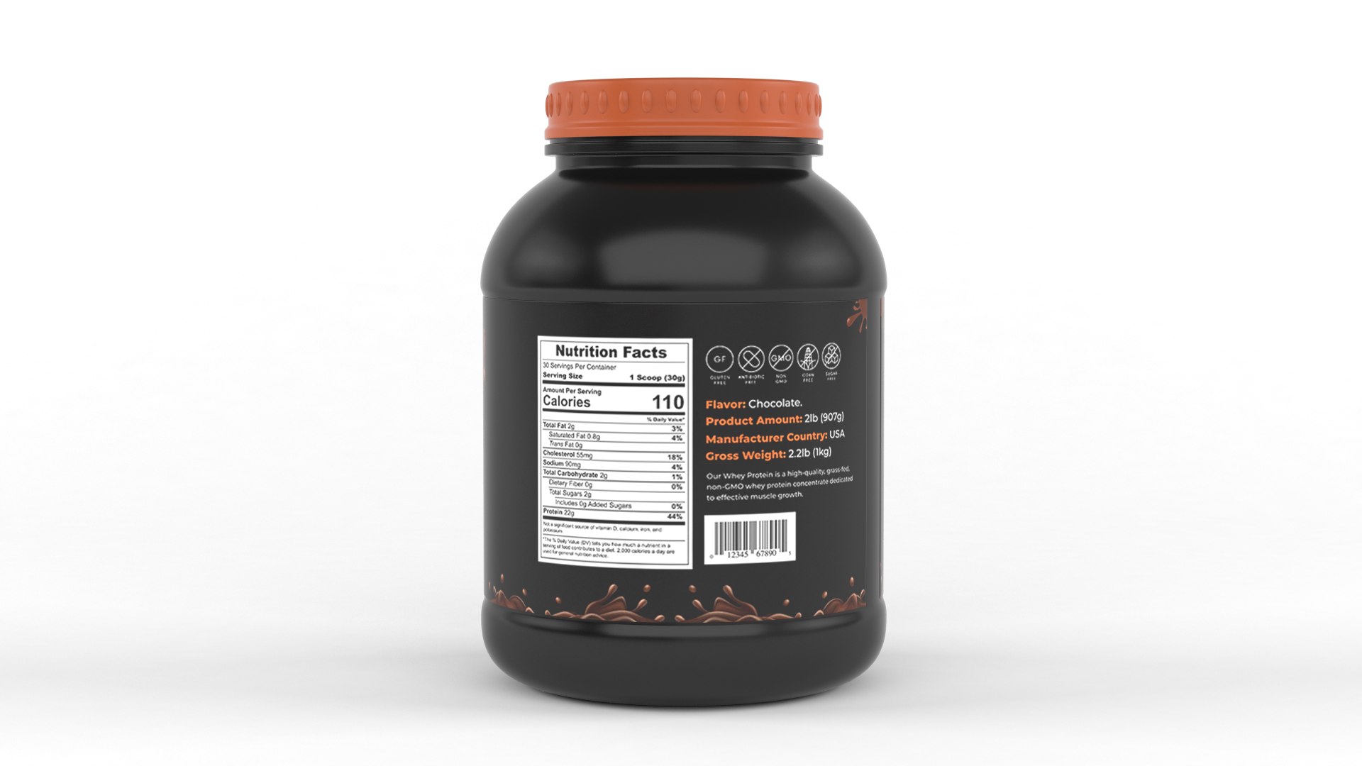 Protein Powder 3D - TurboSquid 2500586