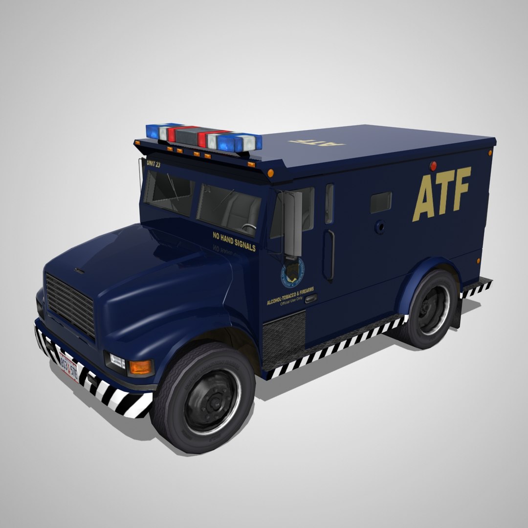 3d Model Armoured Truck Swat