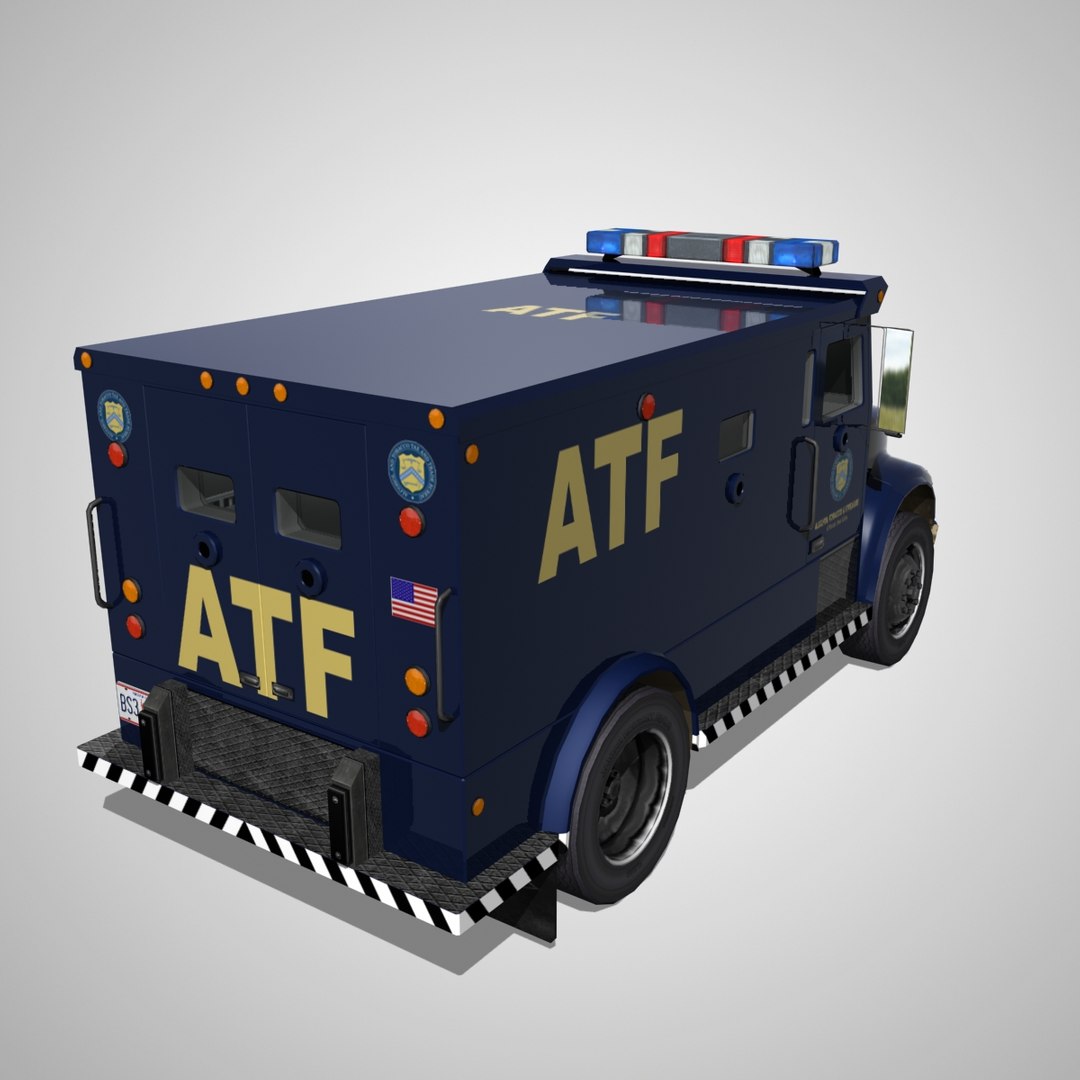 3d Model Armoured Truck Swat