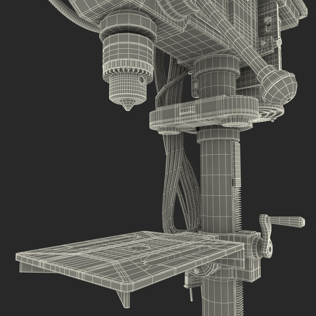 Drill Press 3d Model