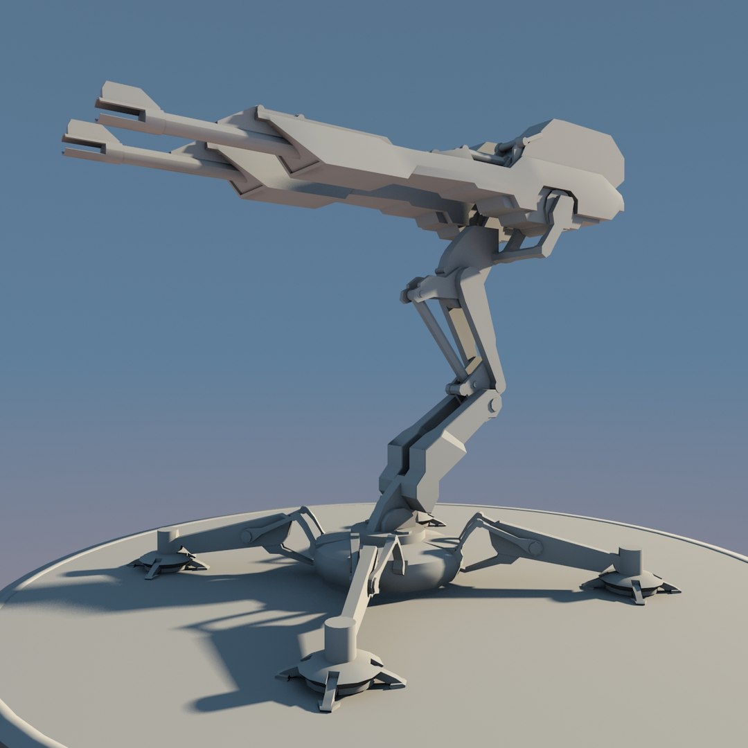 3d Gun Turret