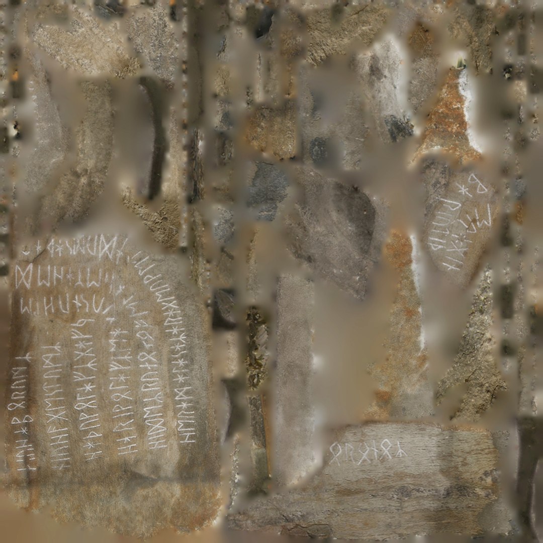 3D Runic Stone model - TurboSquid 1974082