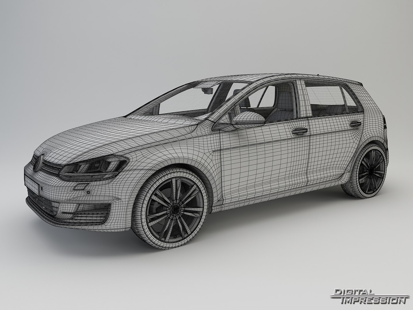 3d Golf 7 Model