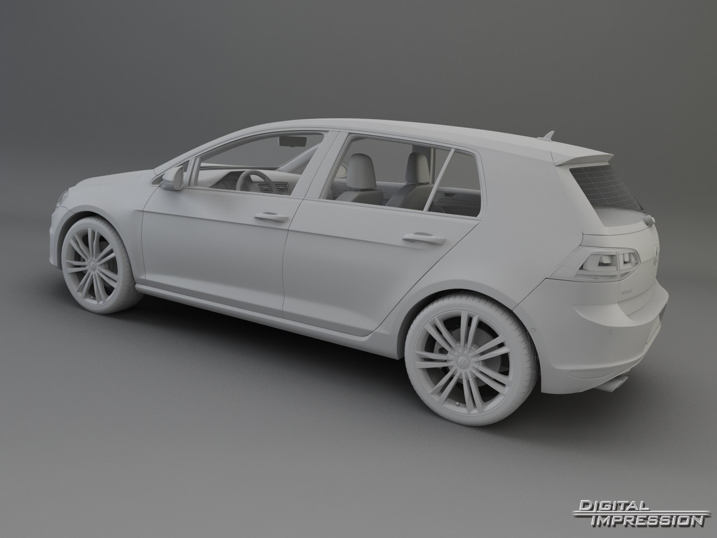 3d Golf 7 Model