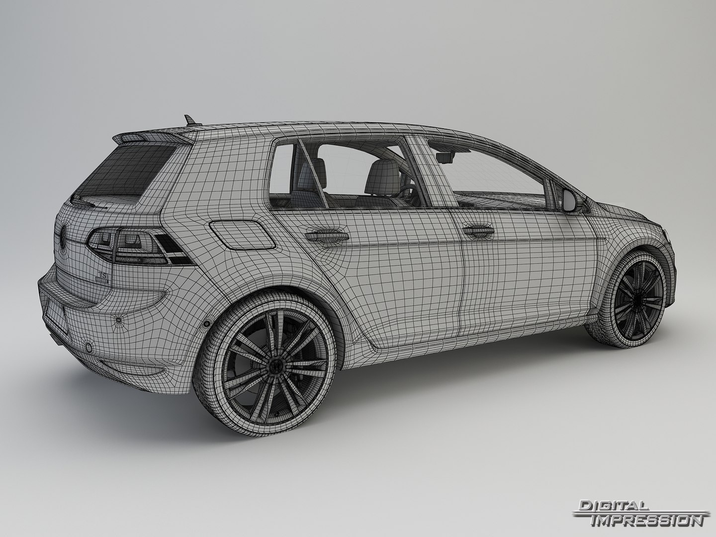 3d Golf 7 Model