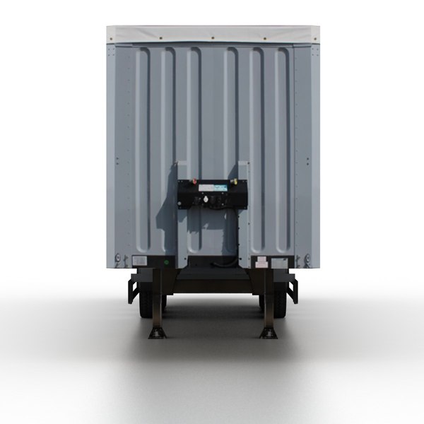 cargo box tent trailer 3d model