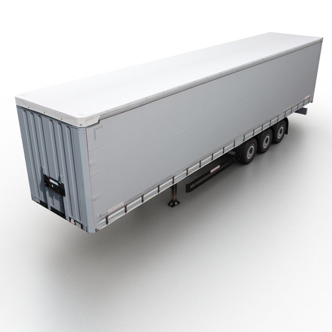 cargo box tent trailer 3d model