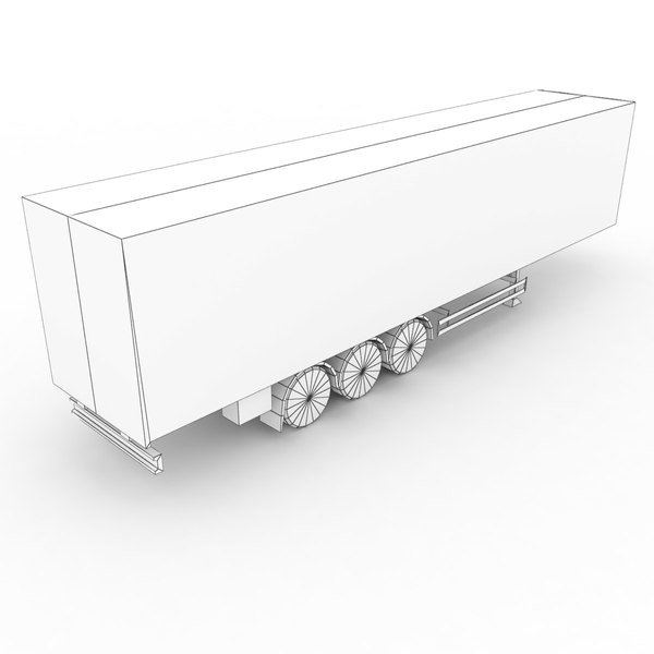 cargo box tent trailer 3d model