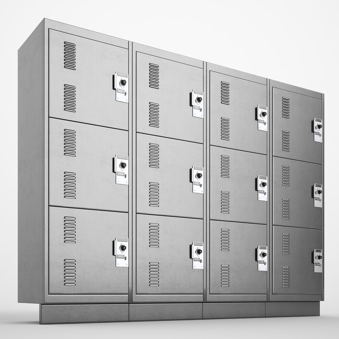 Deployable storage lockers 3D model - TurboSquid 1435303