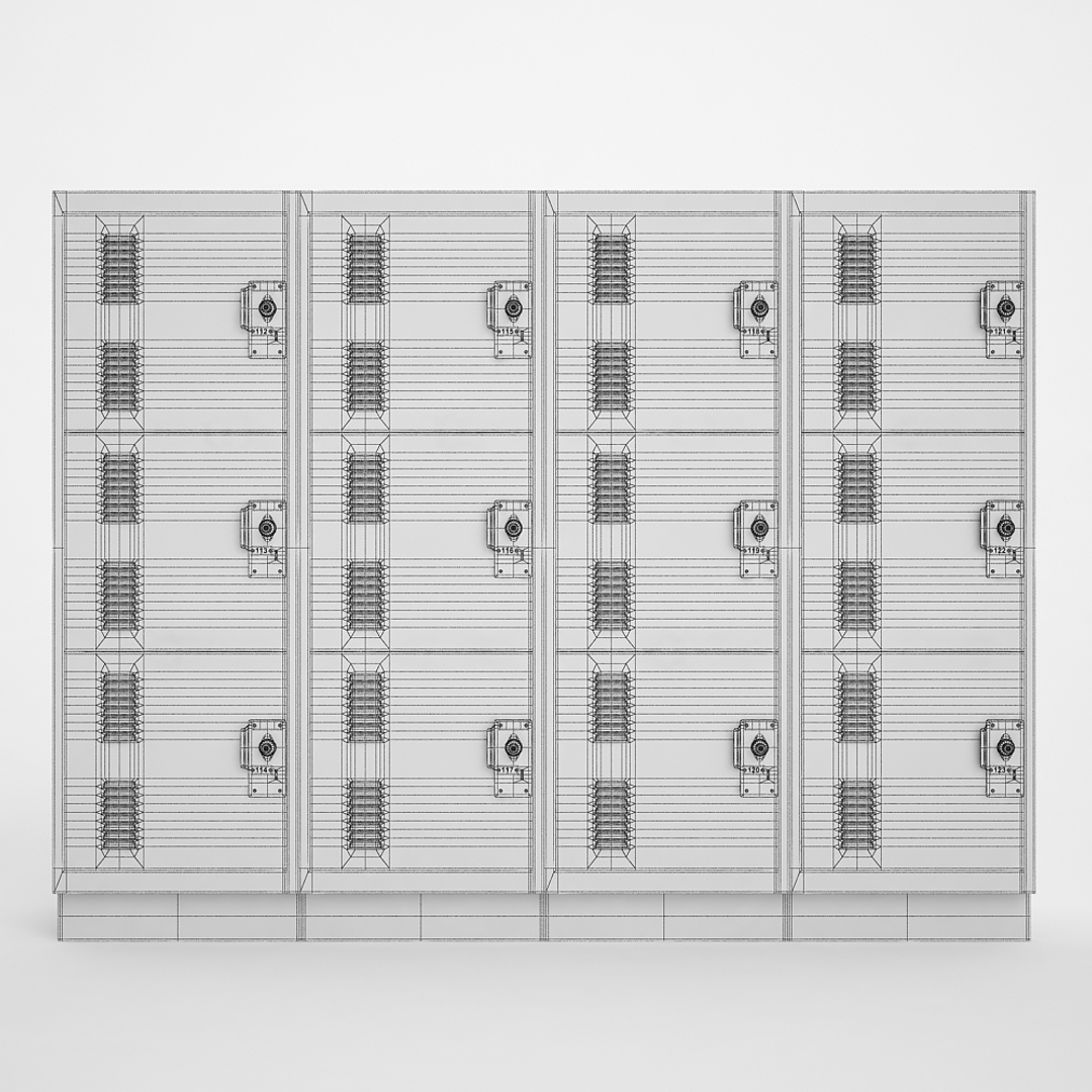 Deployable storage lockers 3D model - TurboSquid 1435303