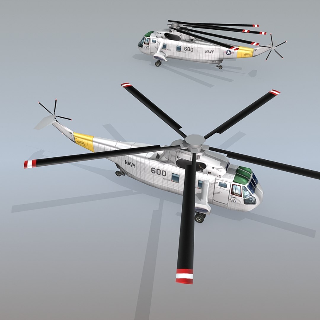 sikorsky sh-3 sea king 3d 3ds