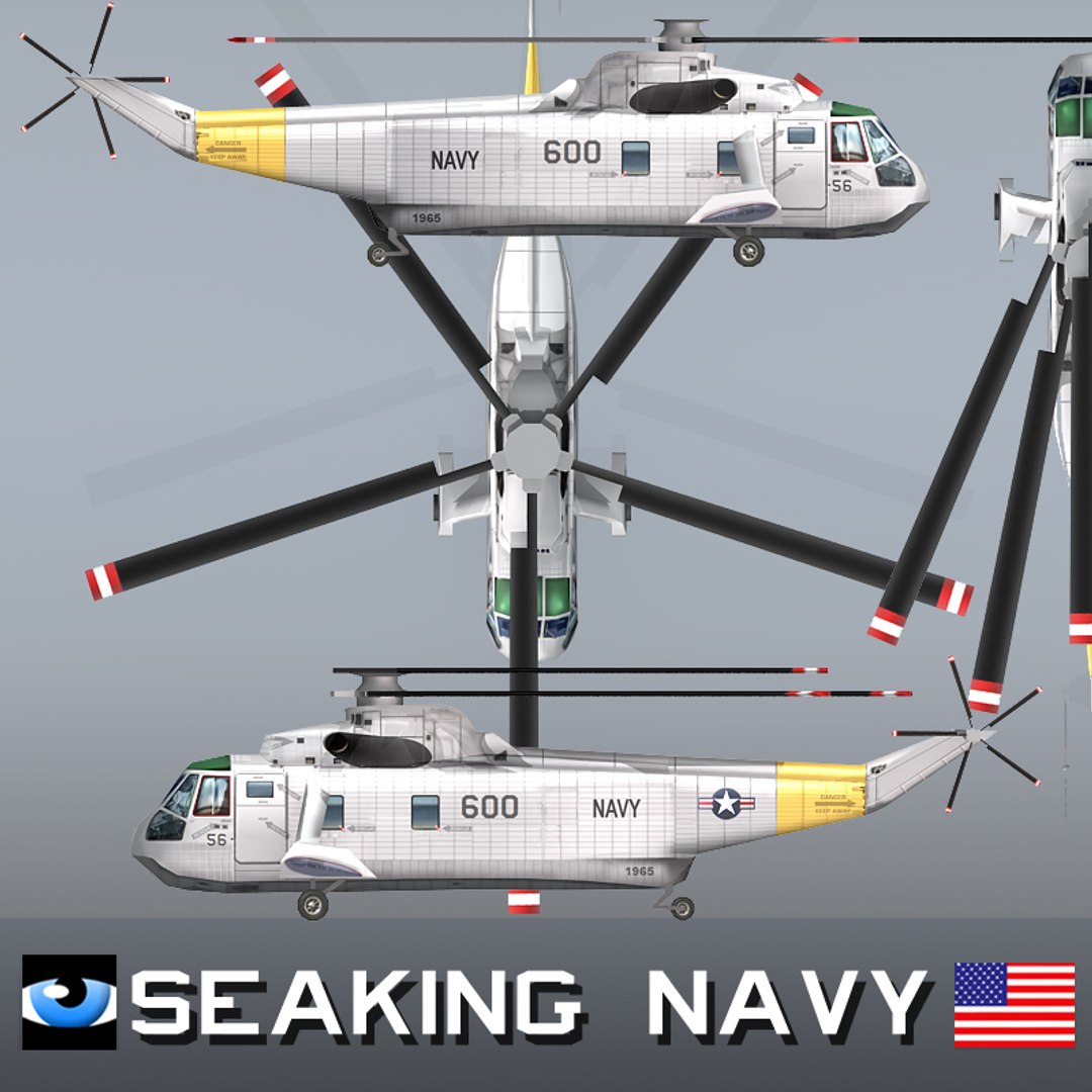 sikorsky sh-3 sea king 3d 3ds