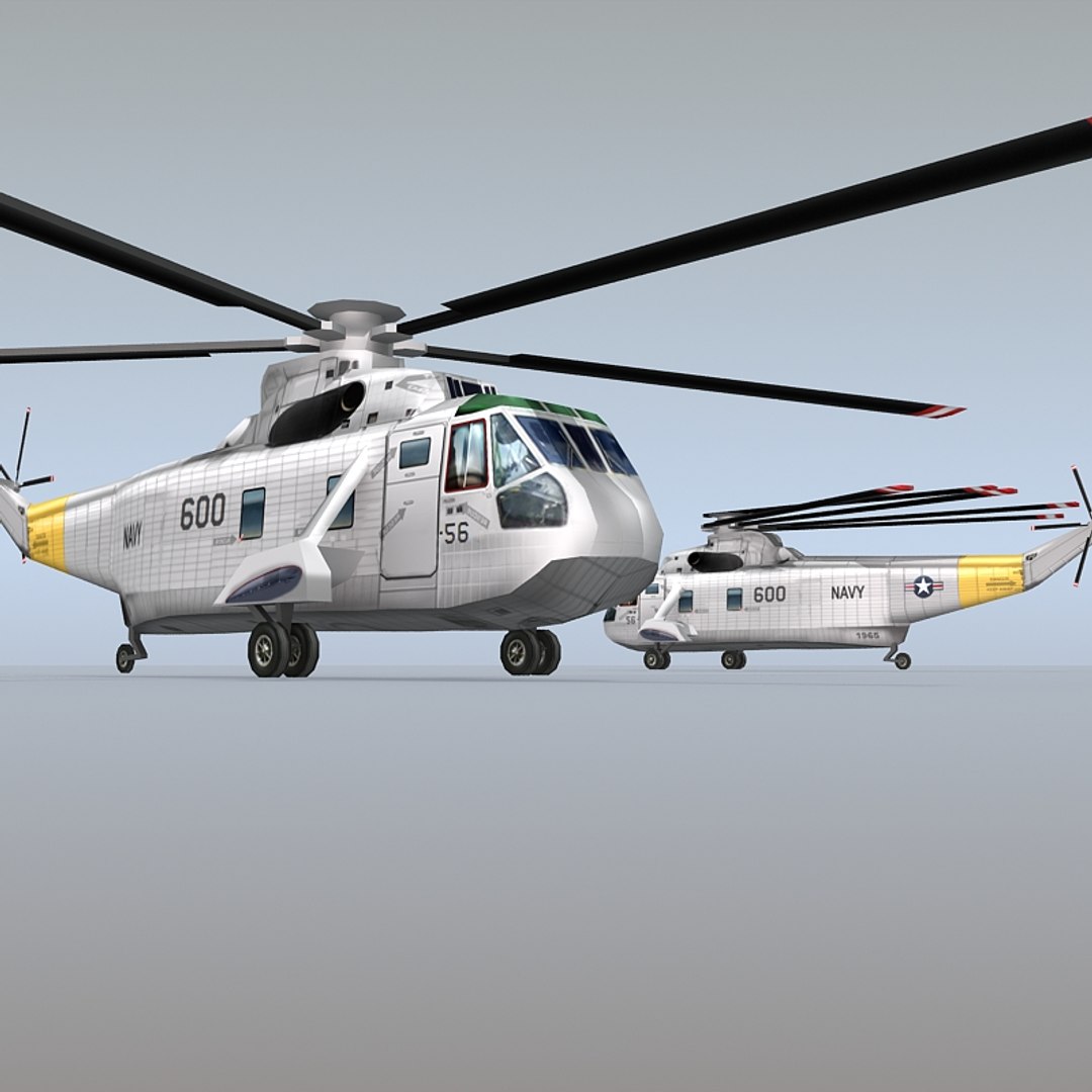 sikorsky sh-3 sea king 3d 3ds