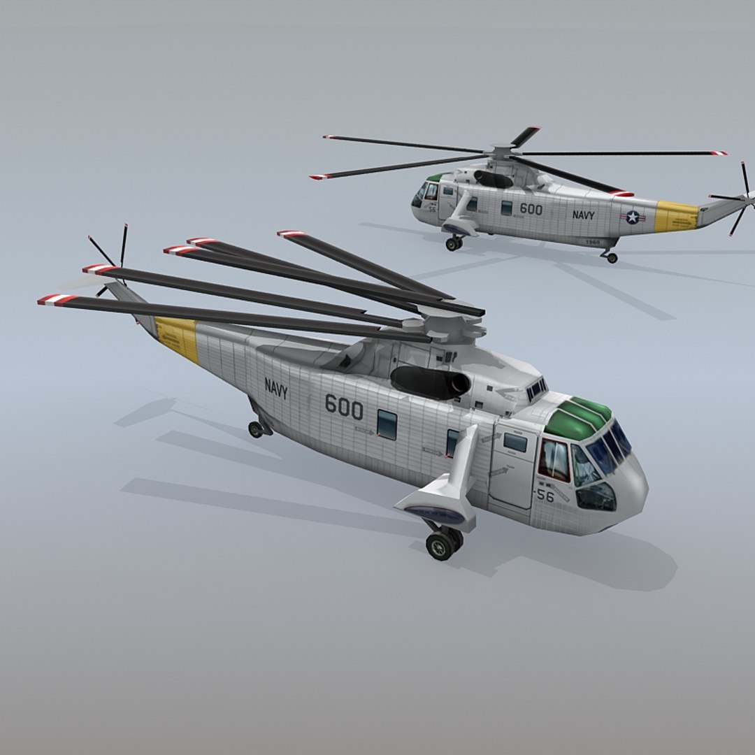 sikorsky sh-3 sea king 3d 3ds