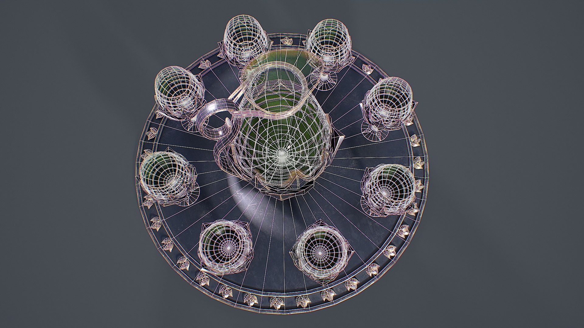 3D Table Service 3D Model - TurboSquid 2156846