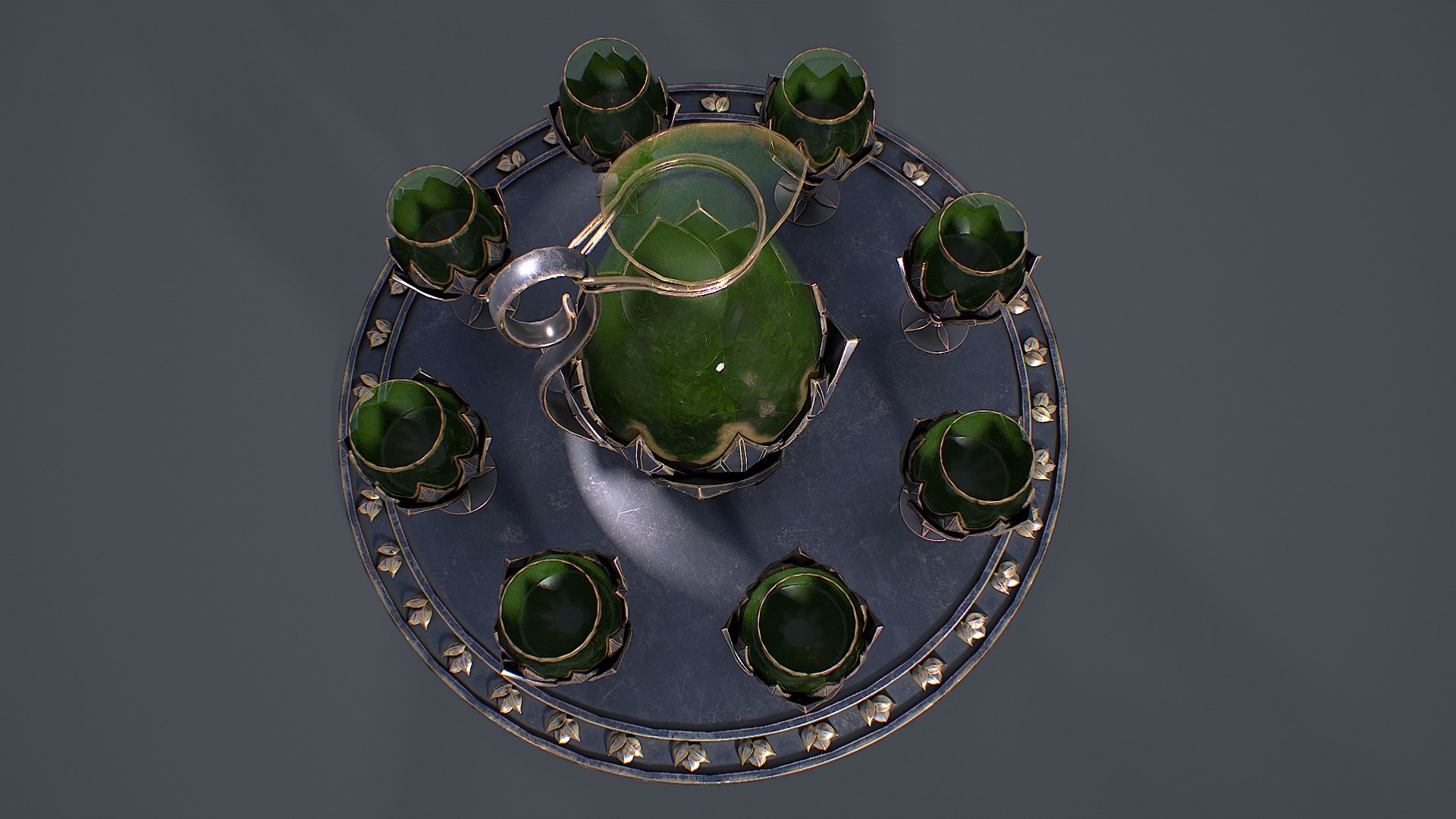 3D Table Service 3D Model - TurboSquid 2156846