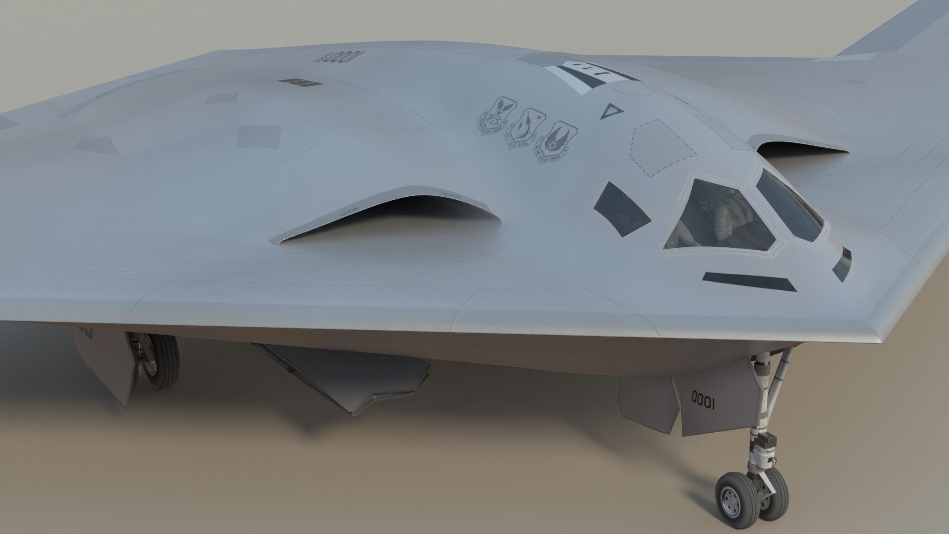3D Northrop Grumman B-21 Raider SC Model - TurboSquid 2243019