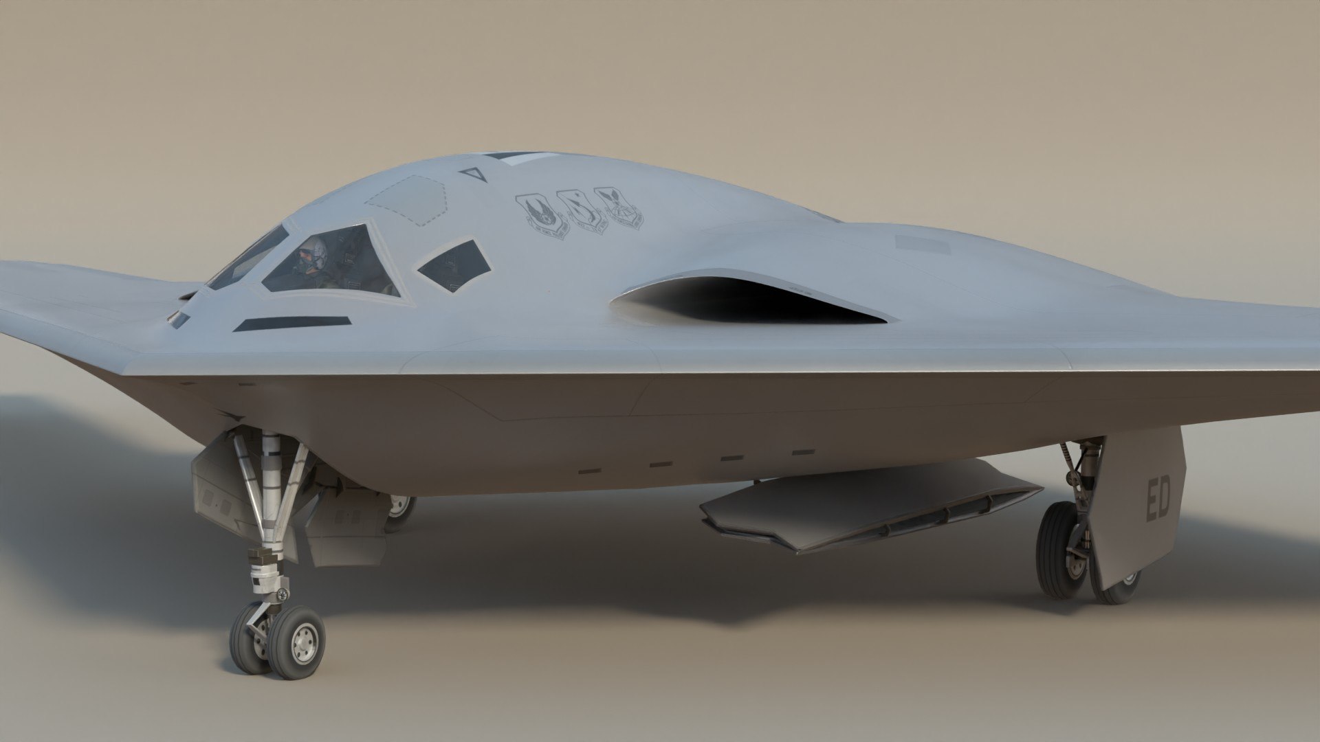 3D Northrop Grumman B-21 Raider SC Model - TurboSquid 2243019