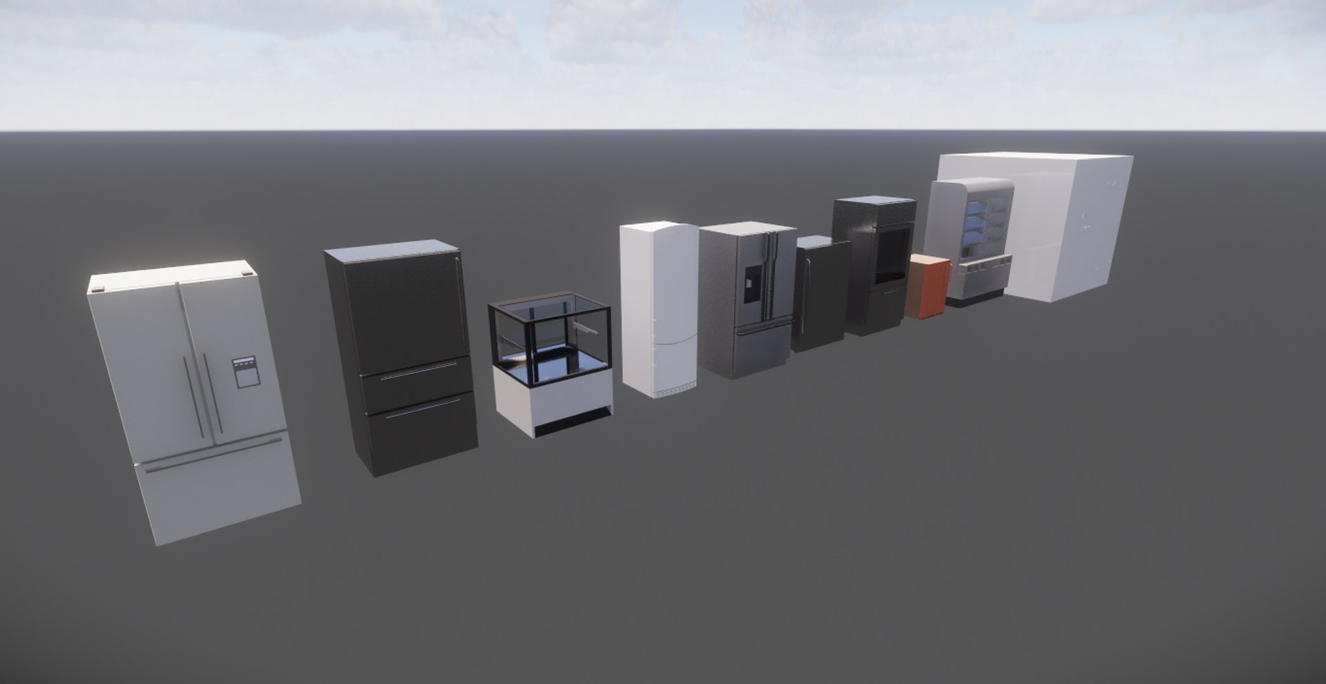 3D Revit 2015 28 Refrigerators Model - TurboSquid 1290416