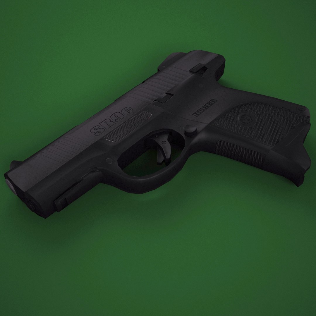 3ds Max Pistol Ruger Sr9