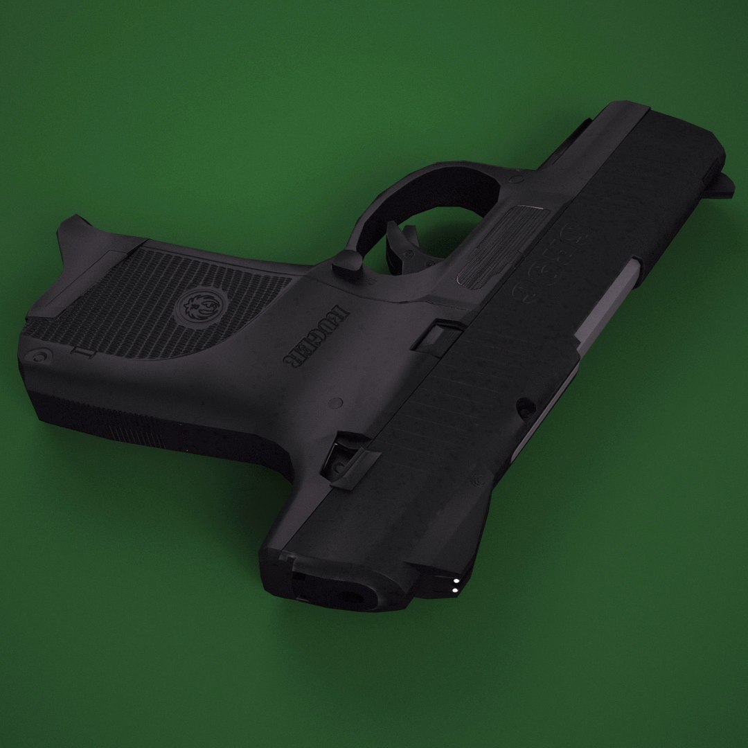3ds Max Pistol Ruger Sr9