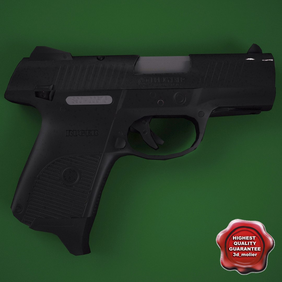 3ds Max Pistol Ruger Sr9