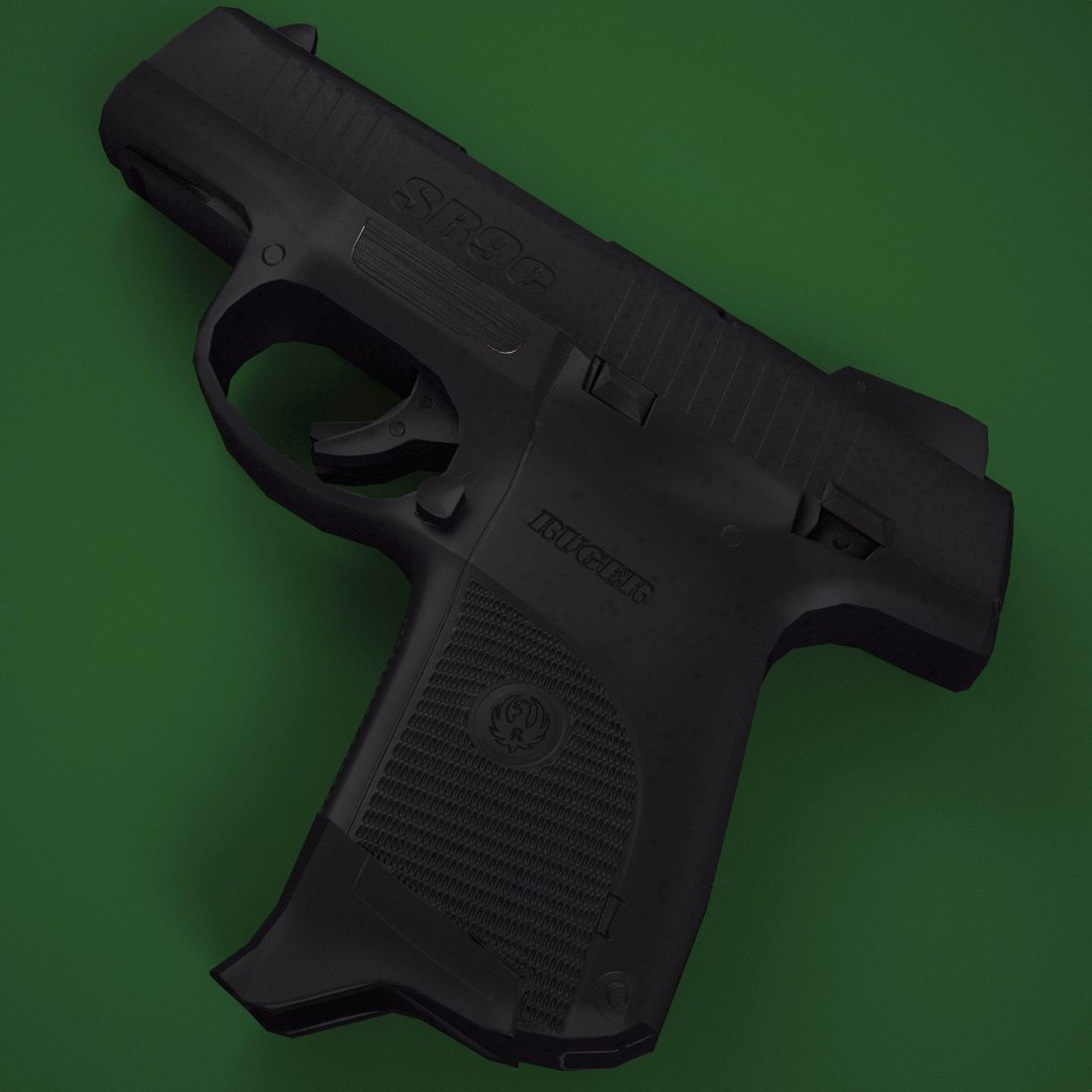 3ds Max Pistol Ruger Sr9