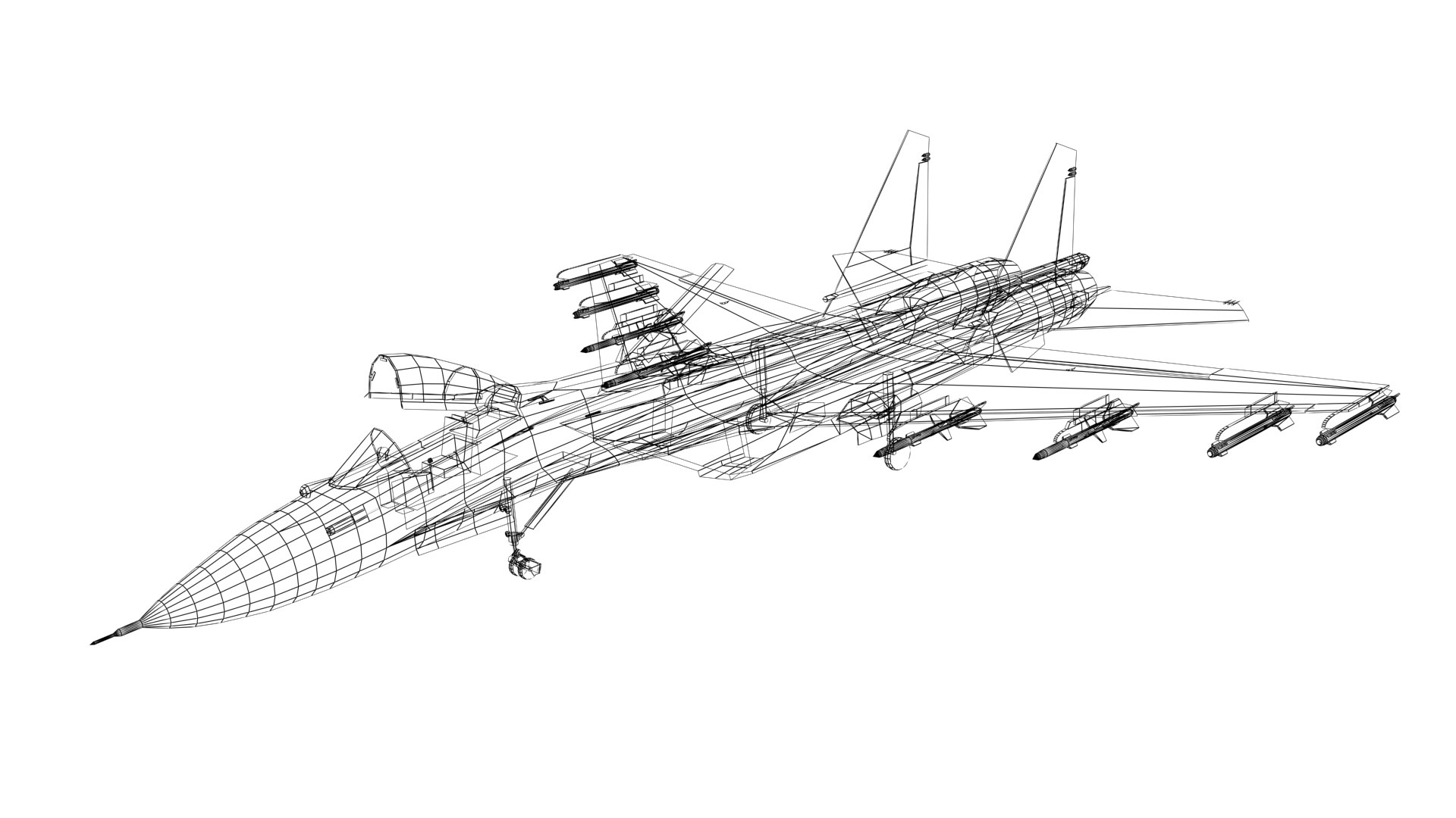 3D Sukhoi Su-27 Shenyang J-11 - TurboSquid 1968776