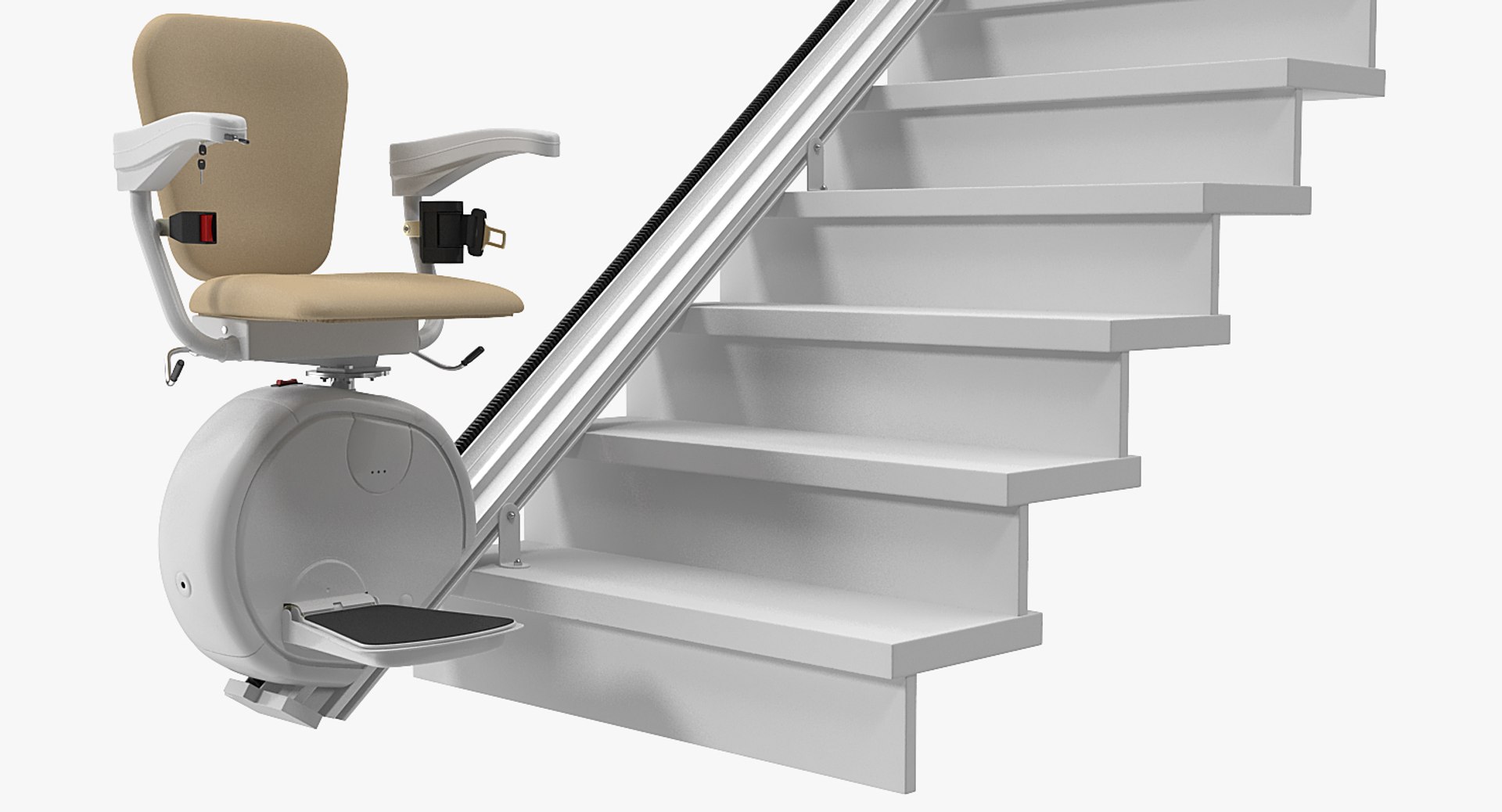 3D Straight Stairlift Rigged - TurboSquid 1257197