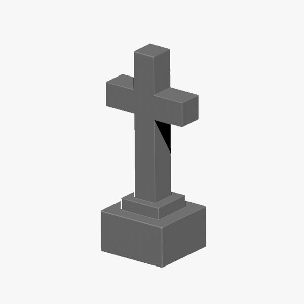 modelo 3d Lápida cruzada 02 - TurboSquid 2105765