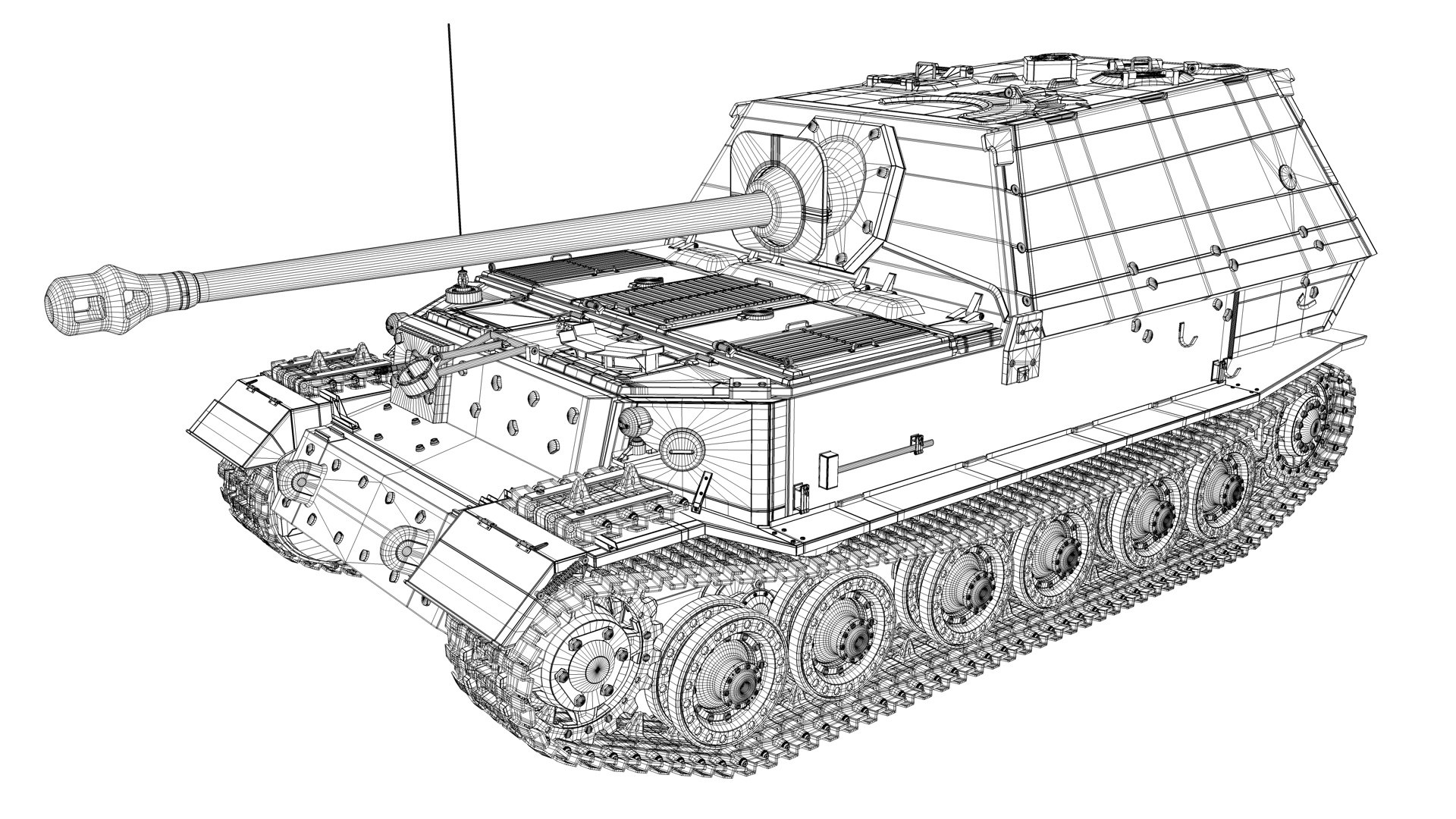Ferdinand Tank 3d Max