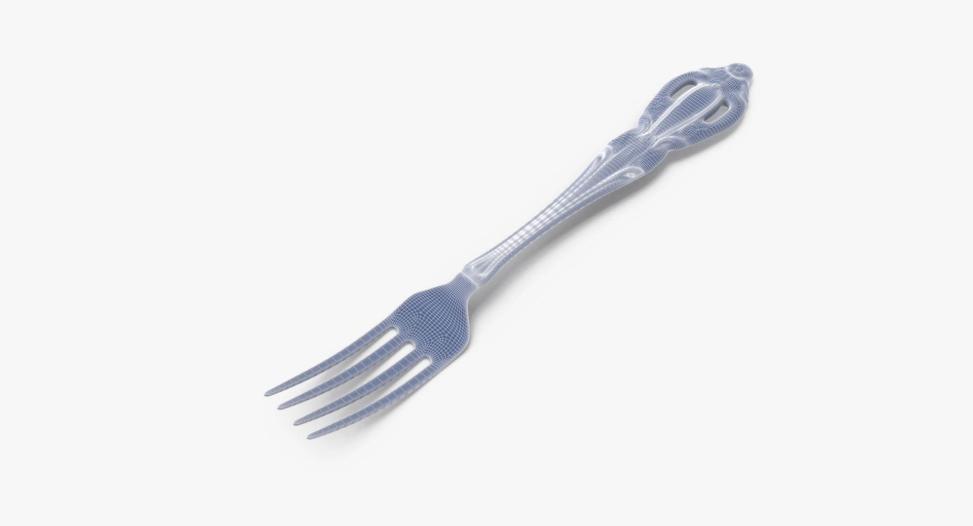 Formal silverware fork big 3D model - TurboSquid 1235466