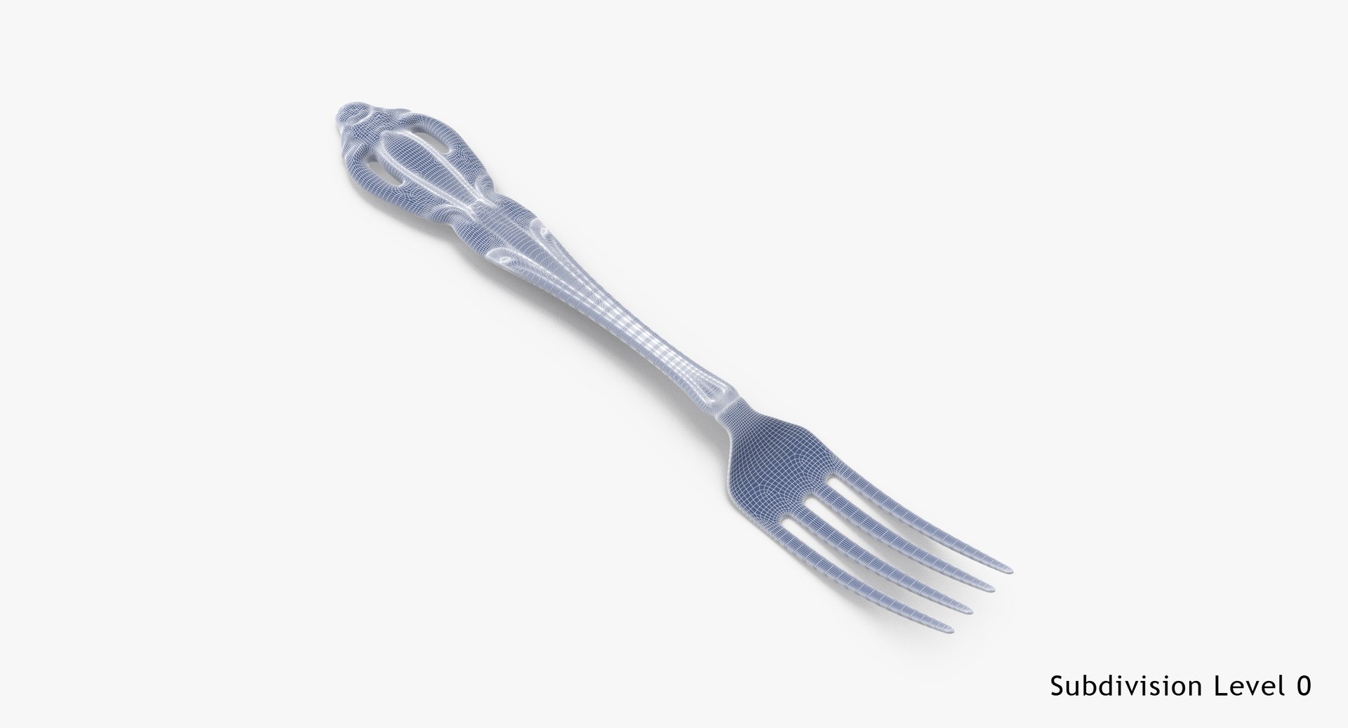 Formal Silverware Fork Big 3D Model - TurboSquid 1235466