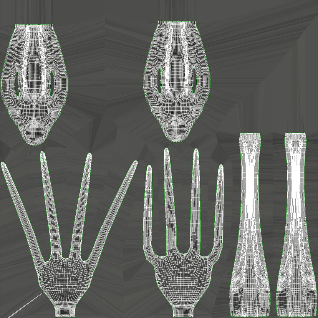Formal Silverware Fork Big 3D Model - TurboSquid 1235466