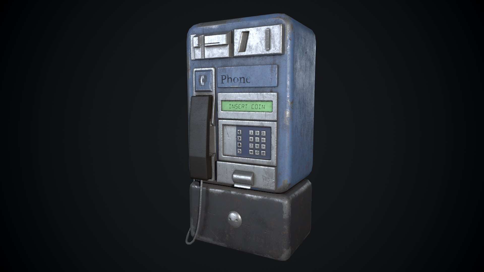 3D Payphone Phone Model - TurboSquid 1678653