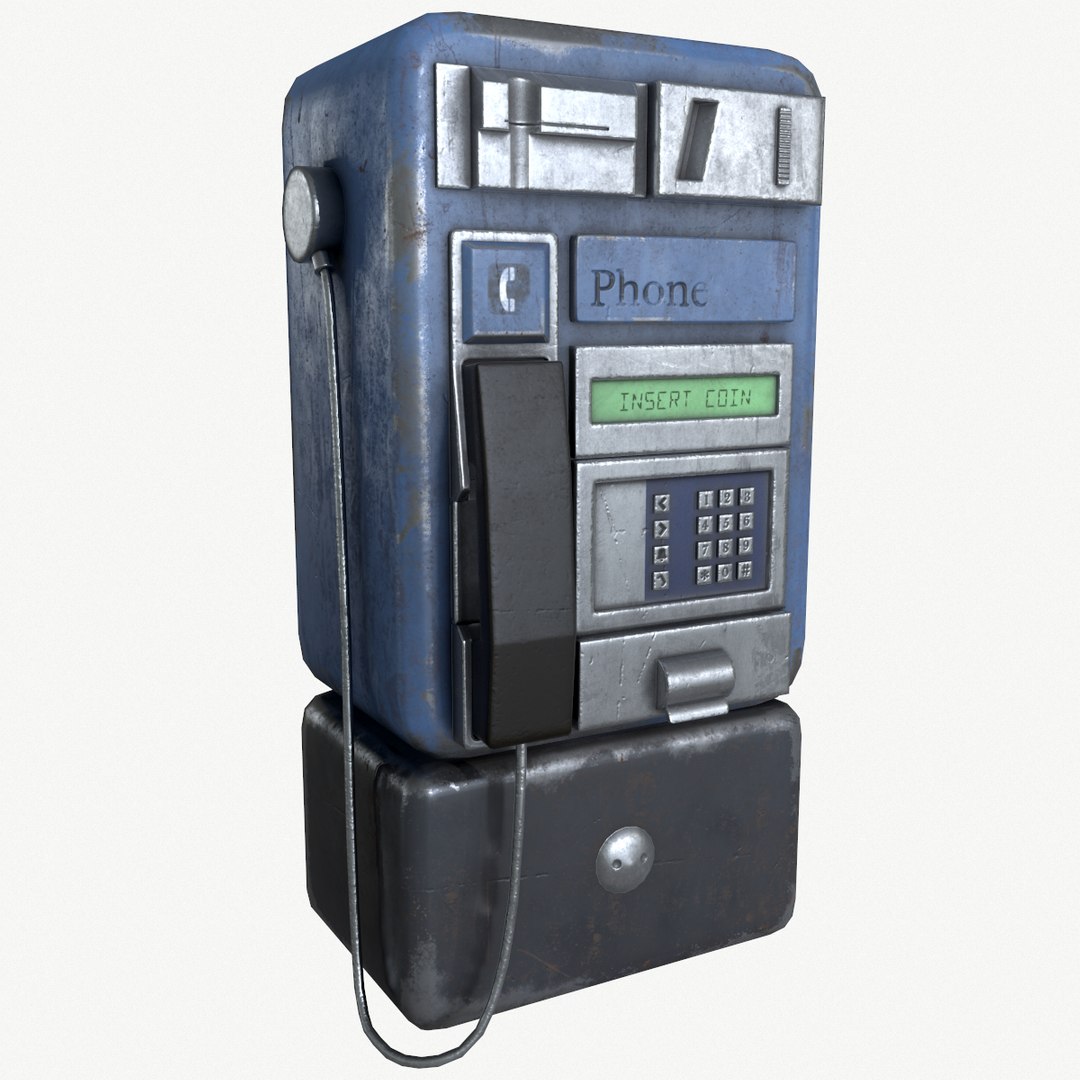 3D Payphone Phone Model - TurboSquid 1678653