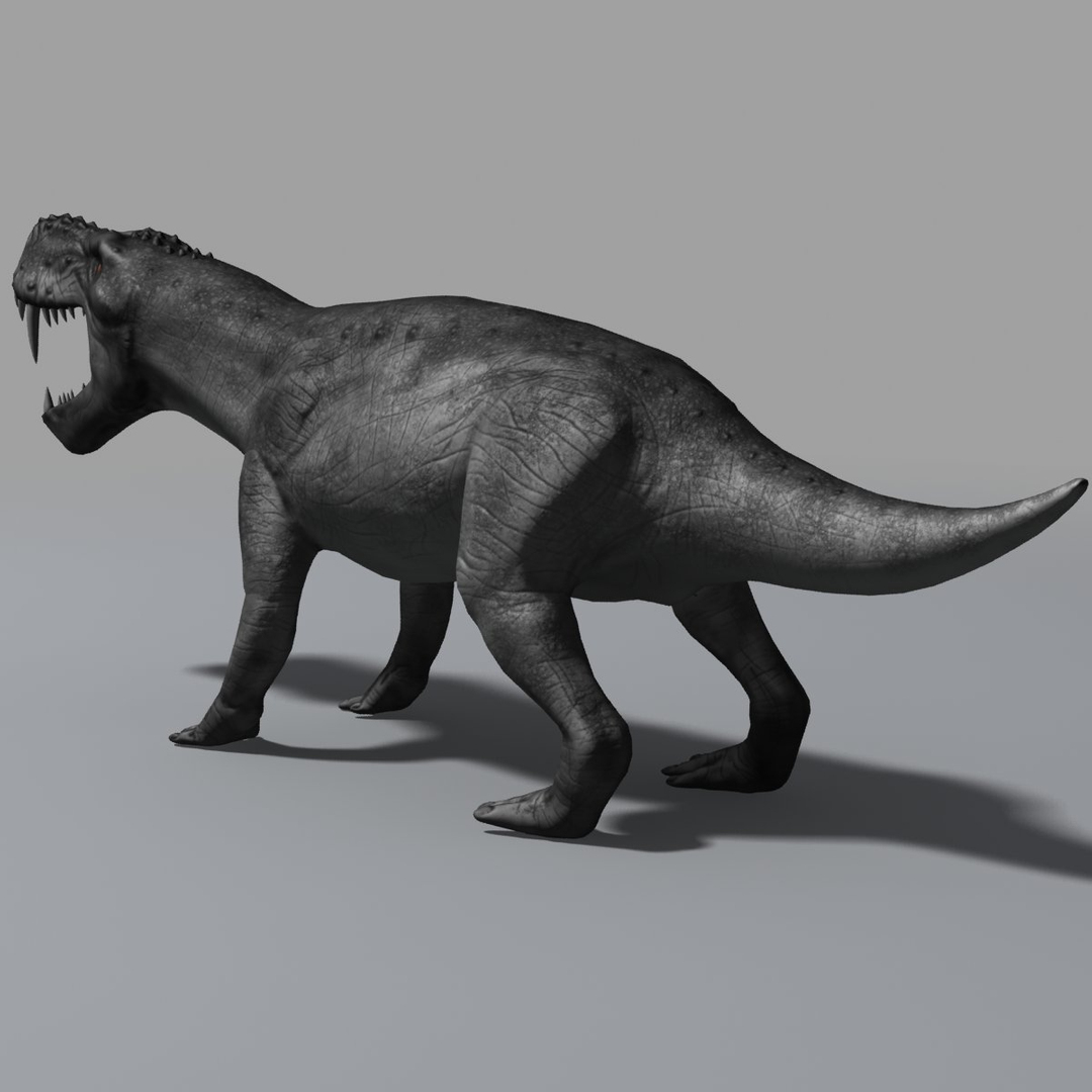 3d dinosaurs gorgonops model