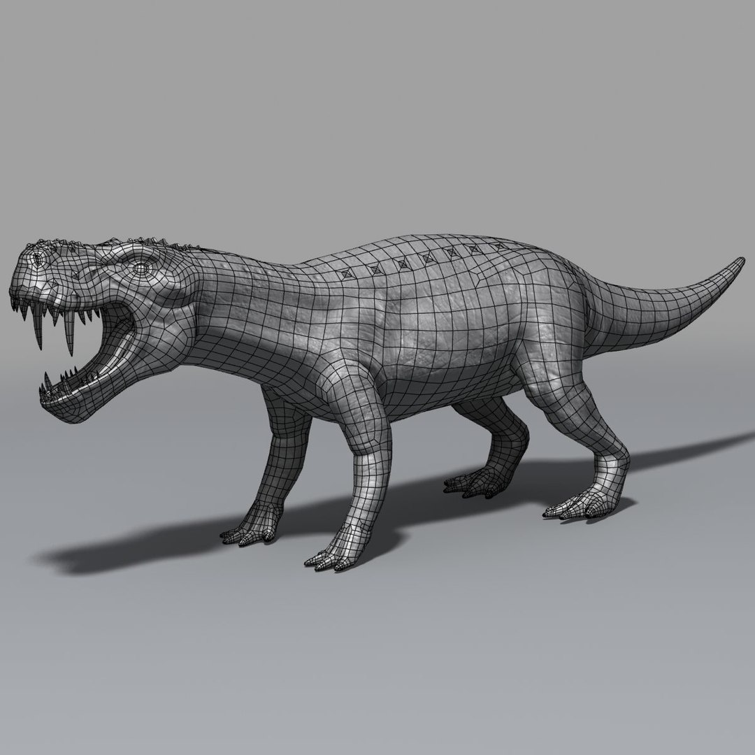 3d Dinosaurs Gorgonops Model