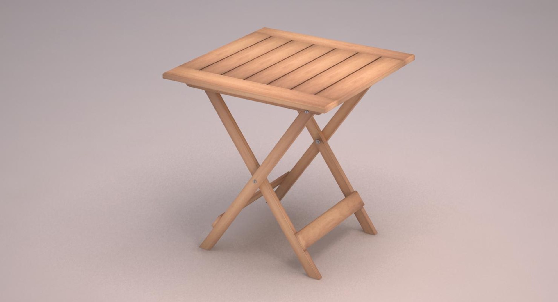 Folding Table 3D Model - TurboSquid 1346029