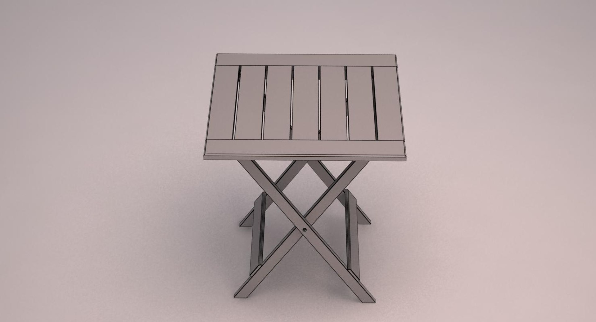 Folding Table 3D Model - TurboSquid 1346029