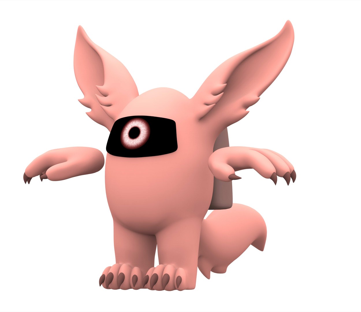 3D peach werewolf - TurboSquid 1631506