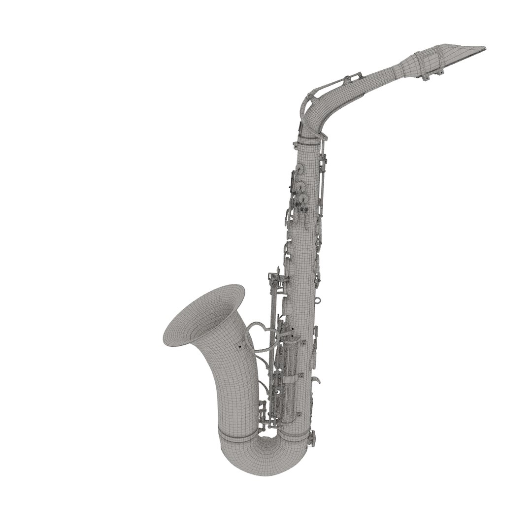 3d model saxophone sax