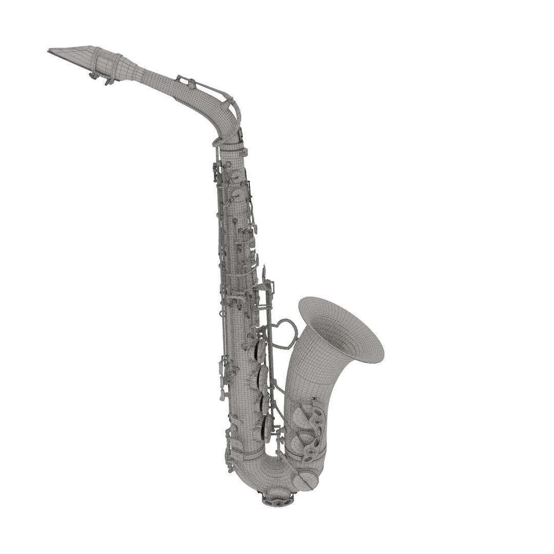 3d model saxophone sax