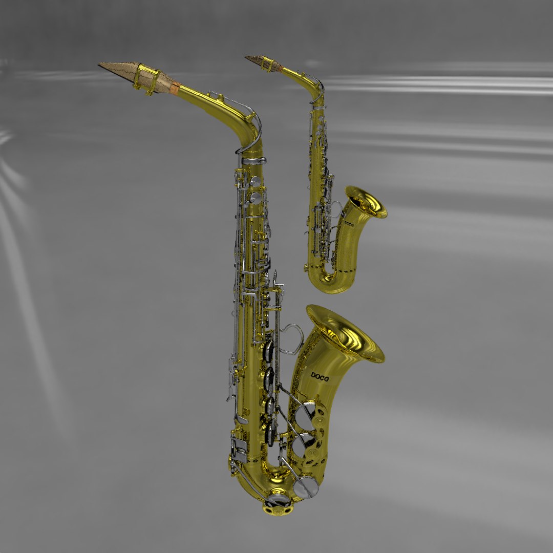3d model saxophone sax