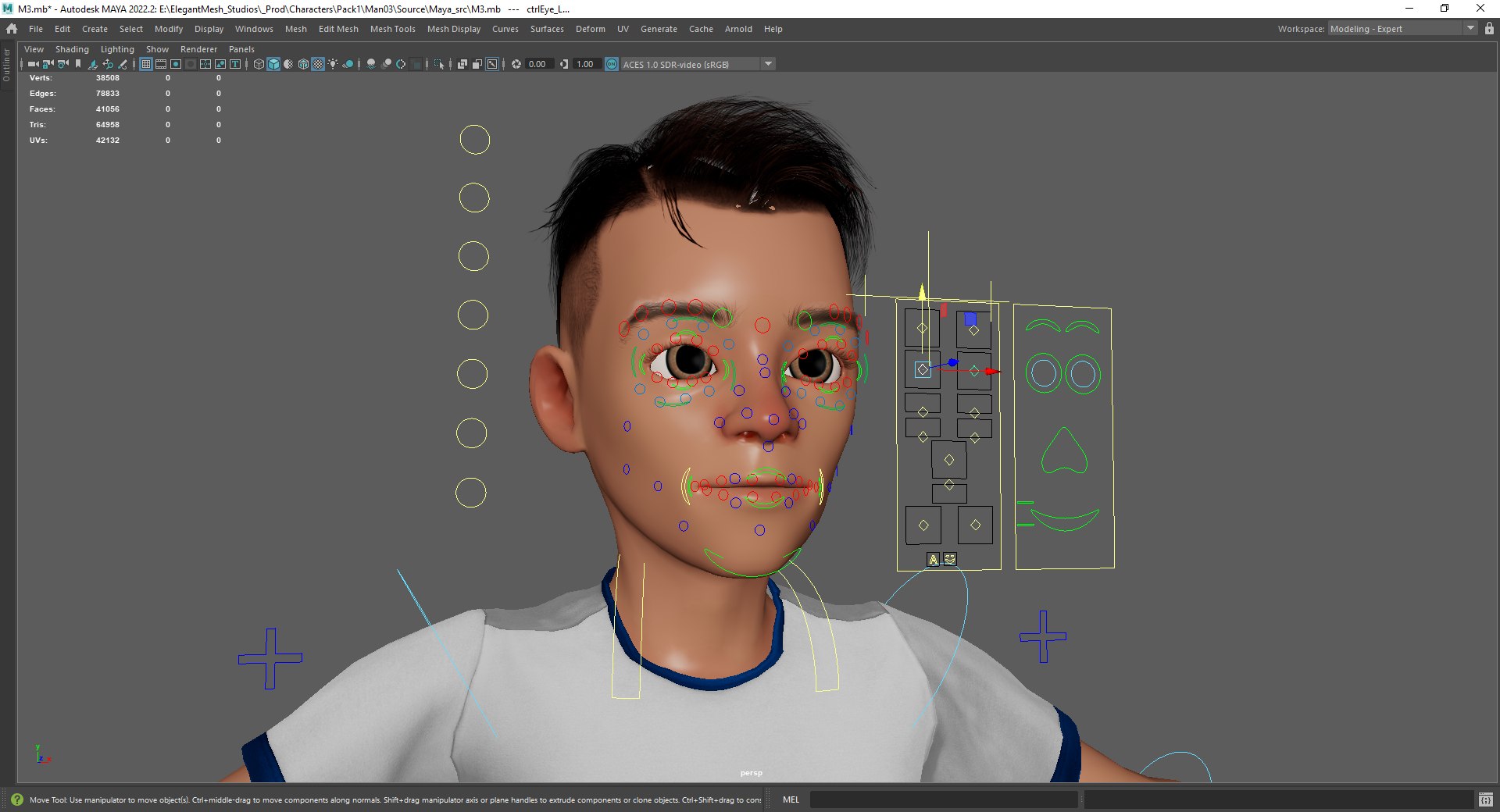 Cartoon Cool Kid - Rigged 3D Model of a Young Teen 3D - TurboSquid 2134205
