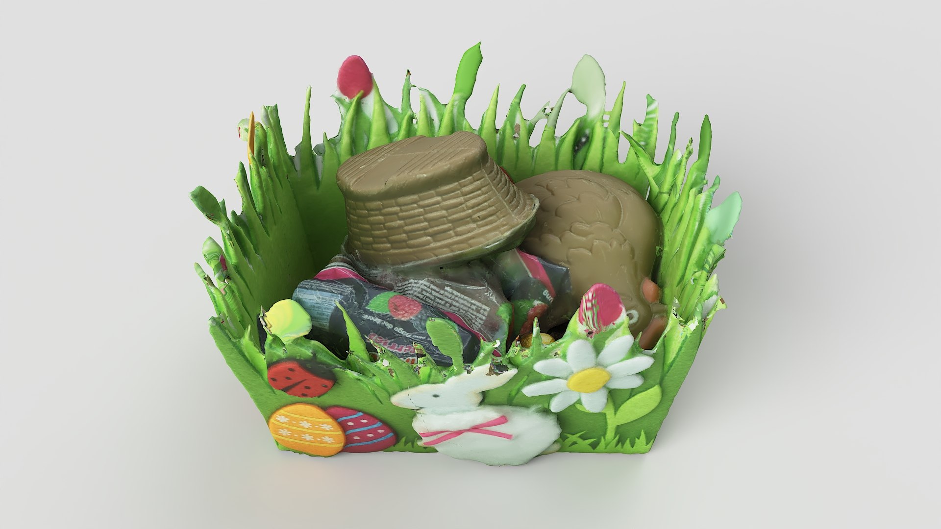 3D Easter Basket 01 Model - TurboSquid 2047566